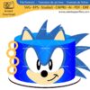 Sonic Head Cake Topper Digital Cut File