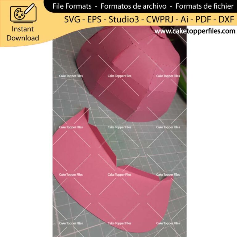 3D Cap Hat Foldable Digital Cutting File